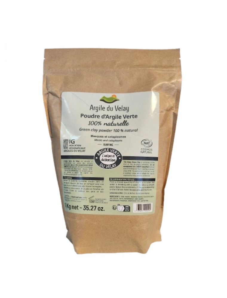 Argile verte Argile du Velay 1 Kg
